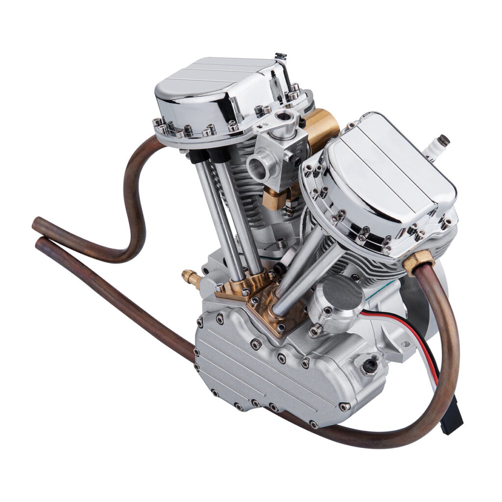 ¡Un mini motor Panhead de Harley-Davidson que funciona con gasolina!