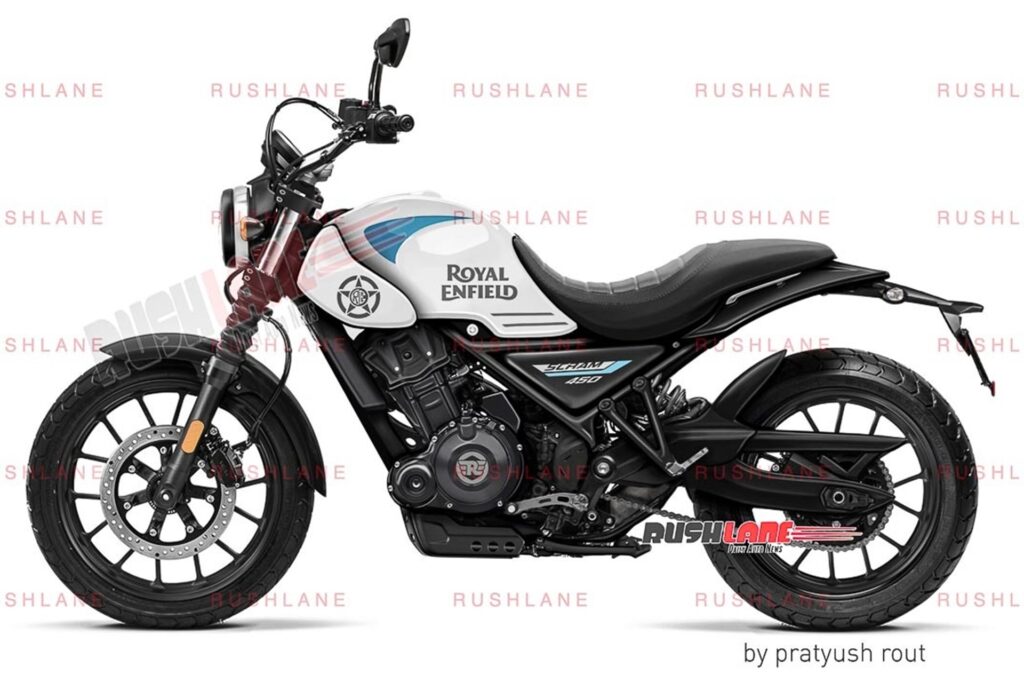Te mostramos a la futura Royal Enfield Scram 450: Ahora renderizada