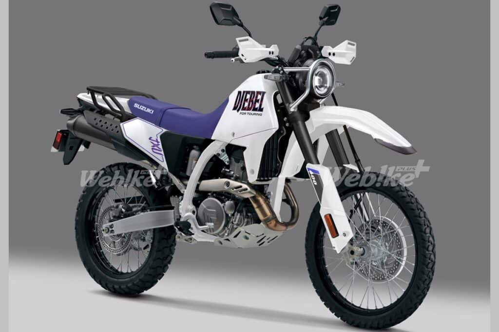 Filtrada la posible Suzuki Djebel 2026: 150 kg, 40 CV y espíritu trail ...