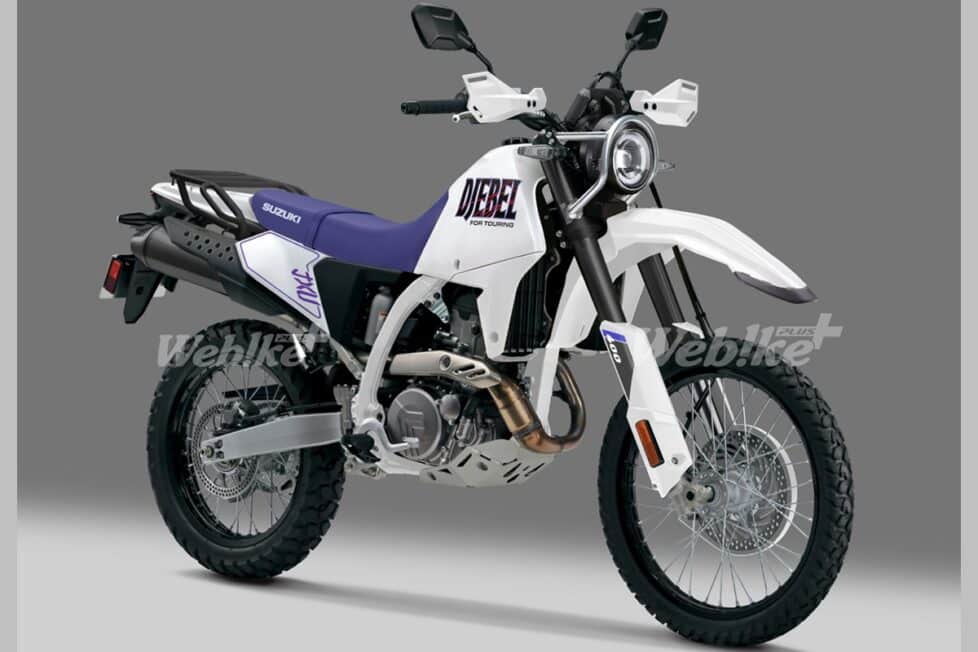 Filtrada la posible Suzuki Djebel 2026: 150 kg, 40 CV y espíritu trail ...